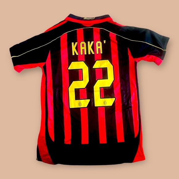 adidas | Shirts | 20607 Ac Milan Home Ucl Retro Kit Kaka Soccer ...
